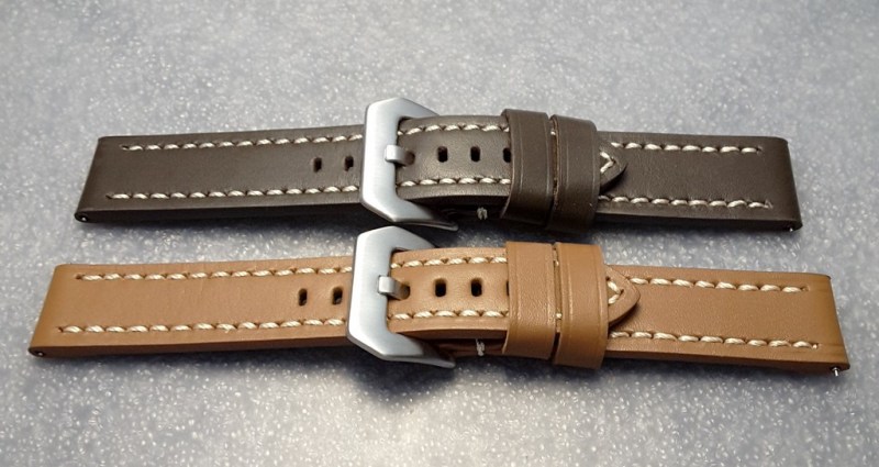 Thick Leather Strap with Stitching by strapsco.com | Yeoman's Watch Review